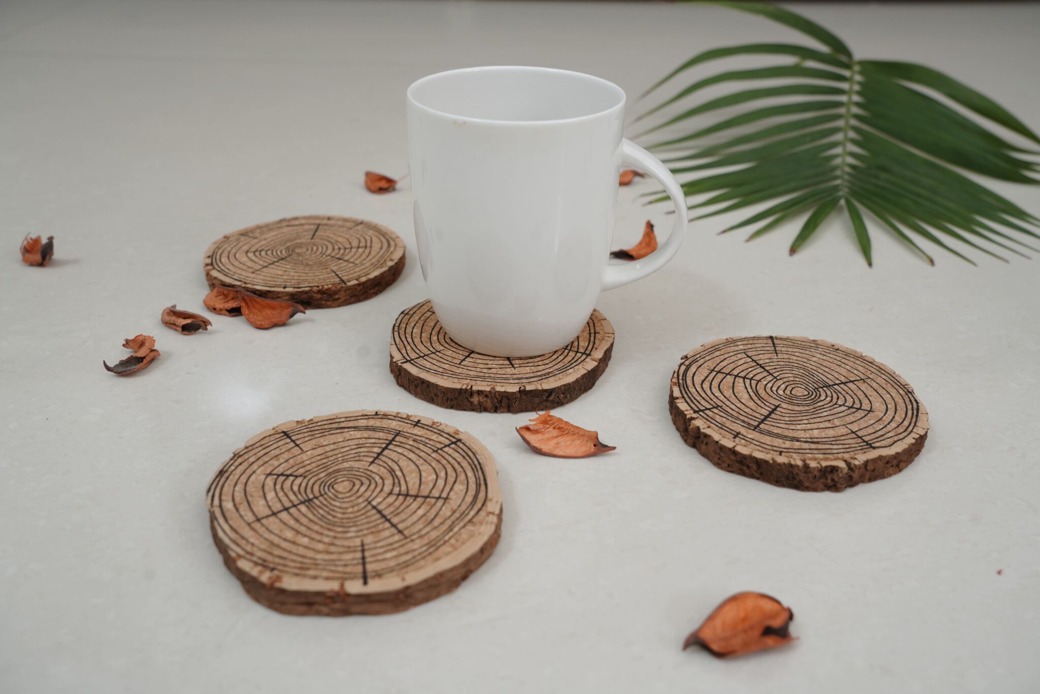 Buy Cork Coasters Online in India | Eco-Friendly Drink Coaster Sets | 9Cork