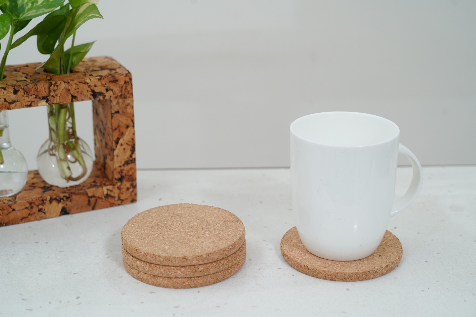 Buy Cork Coasters Online in India | Eco-Friendly Drink Coaster Sets | 9Cork